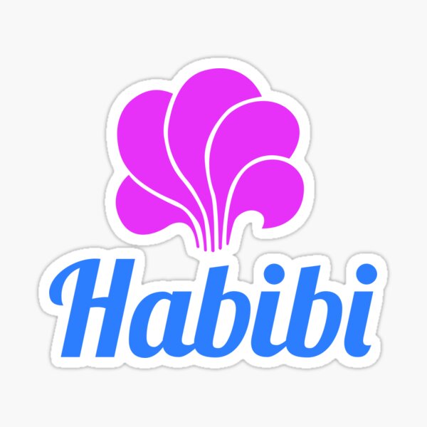 "Habibi best selling products" Sticker by Dipak444 | Redbubble