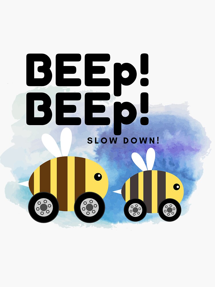 "BEEp BEEp" Sticker by Alutkowo | Redbubble
