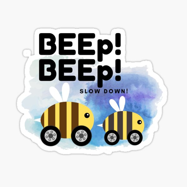 "BEEp BEEp" Sticker by Alutkowo | Redbubble