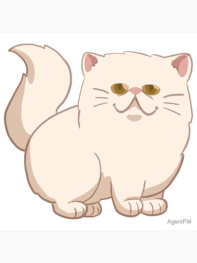 "Chibi Persian Cat / Standing Proud" Poster for Sale by AgentFM | Redbubble