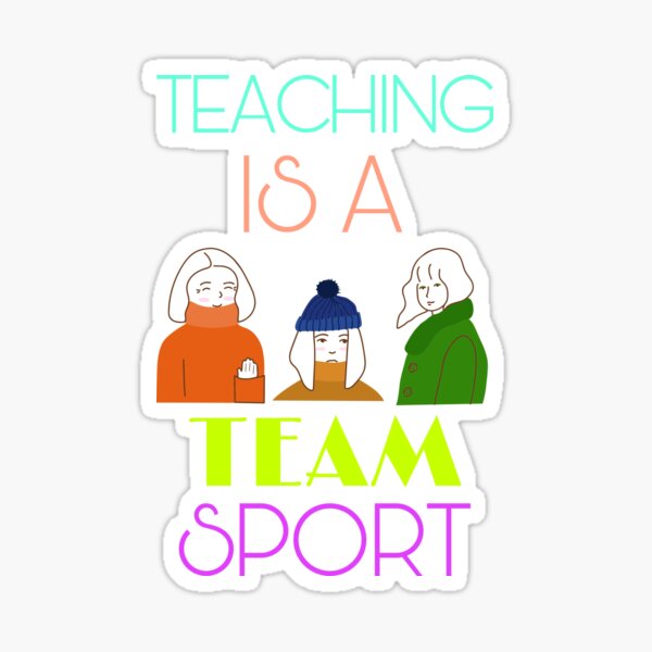 "Teaching is a Team Sport Girls Power Teachers Day Gift For Woman Math ...
