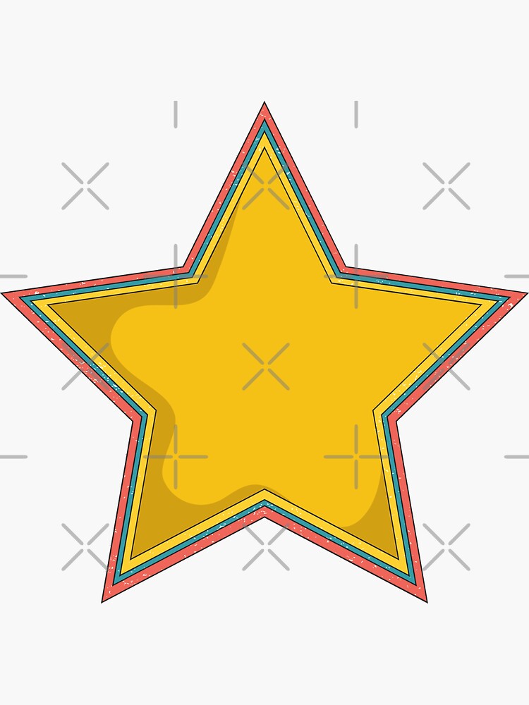 "you tried gold star" Sticker by mode-style | Redbubble