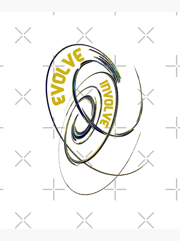 "Involve Evolve" Poster by Crinoidz | Redbubble