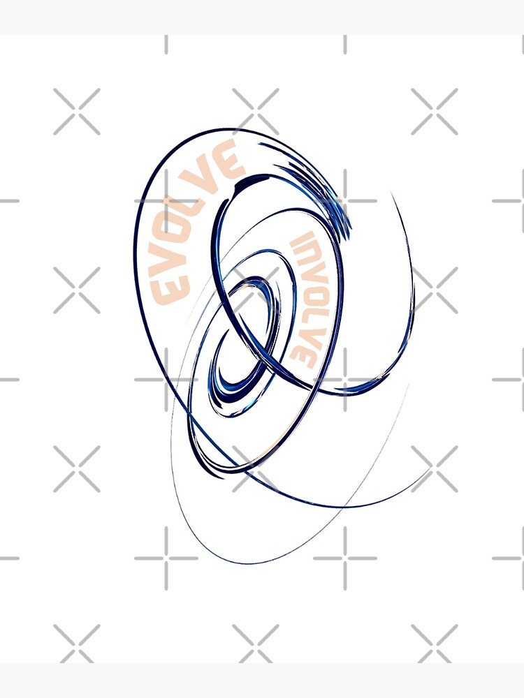 "Involve Evolve" Poster for Sale by Crinoidz | Redbubble