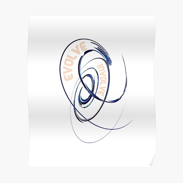 "Involve Evolve" Poster for Sale by Crinoidz | Redbubble