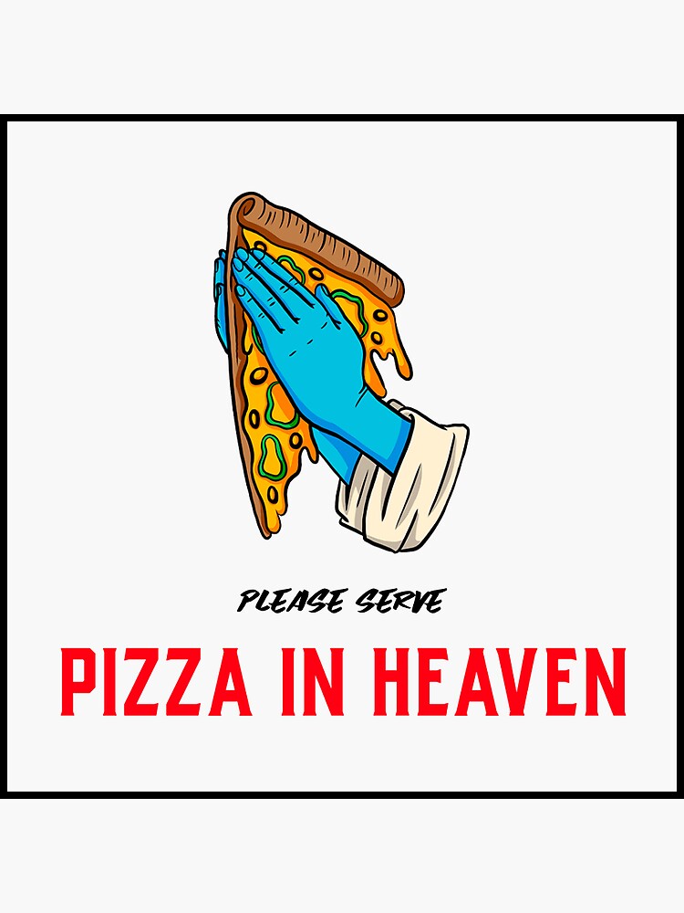 "Pizza time!" Sticker for Sale by ChubbyAndHappy | Redbubble