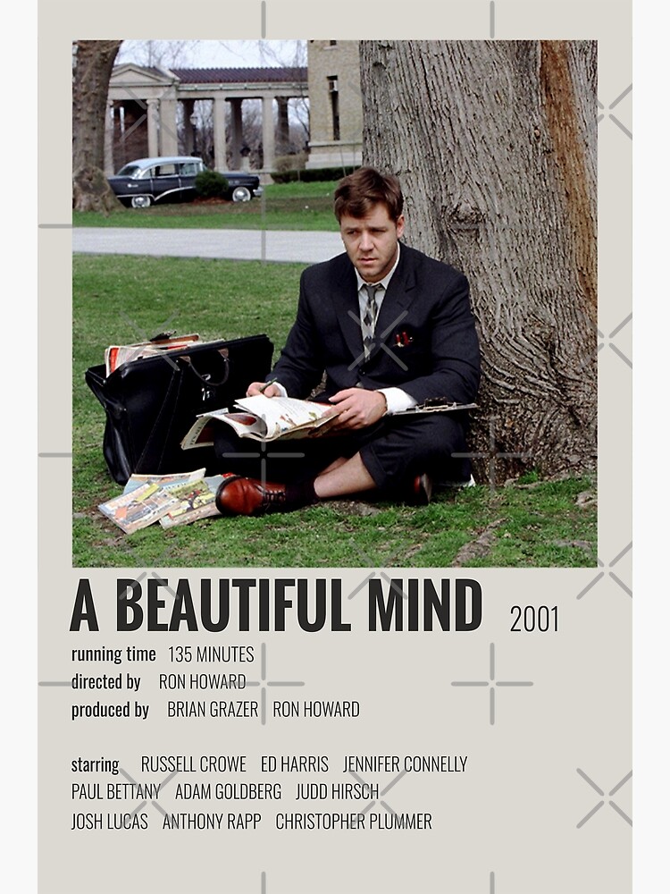 "A Beautiful Mind (2001)" Poster for Sale by MoviePolaroid | Redbubble