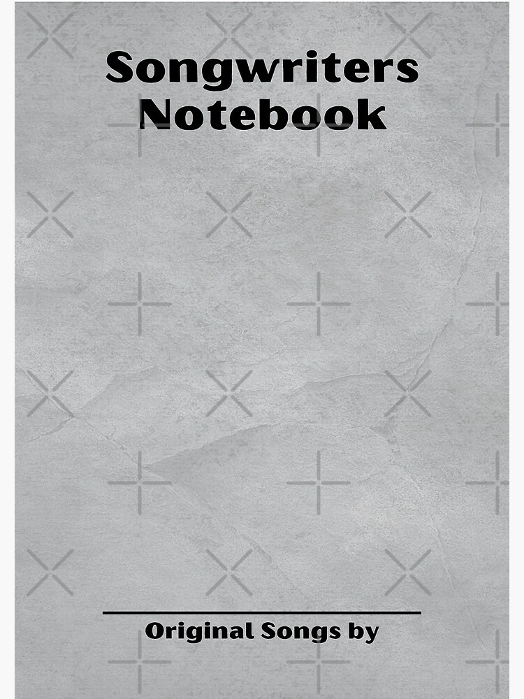 "Songwriters Notebook or Hardcover Journal | Design 2 by derickquince ...