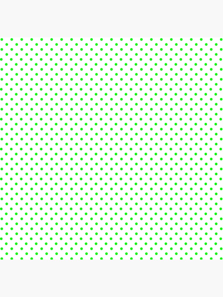 "Small Lime Green on White Polka Dot Pattern - compact" Sticker for ...