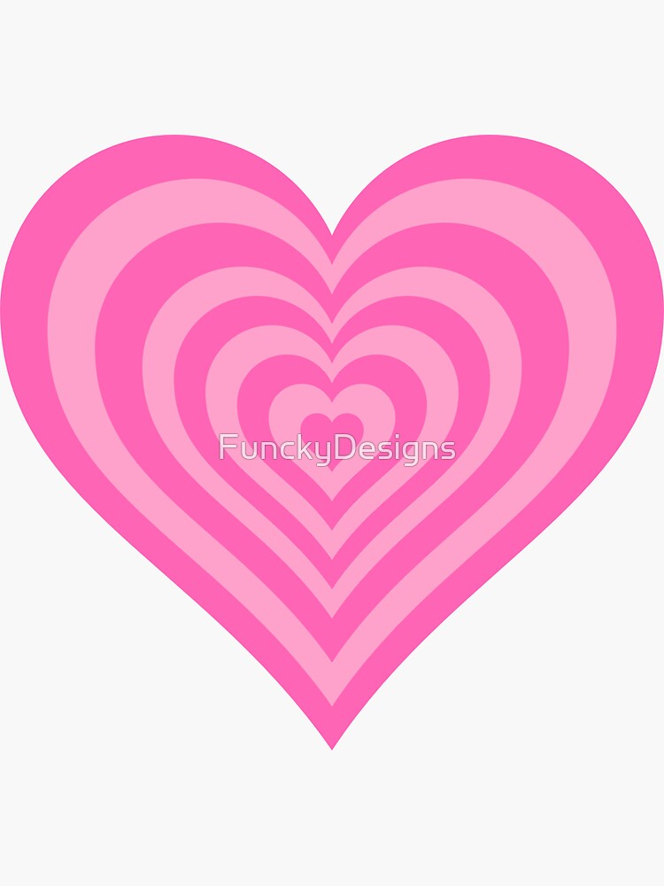 "Cute Pink Latte Heart" Sticker by FunckyDesigns | Redbubble