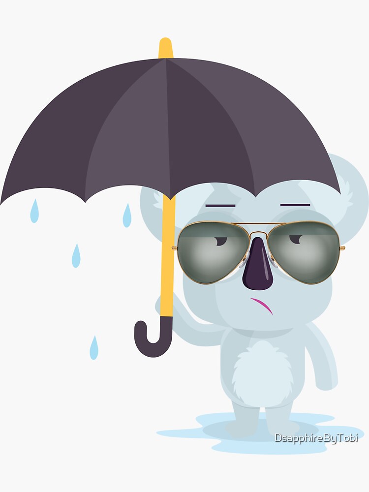 "Angry Koala | funny wet koala with glasses" Sticker by DsapphireByTobi ...