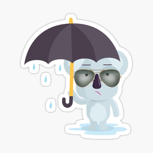 "Angry Koala | funny wet koala with glasses" Sticker by DsapphireByTobi ...