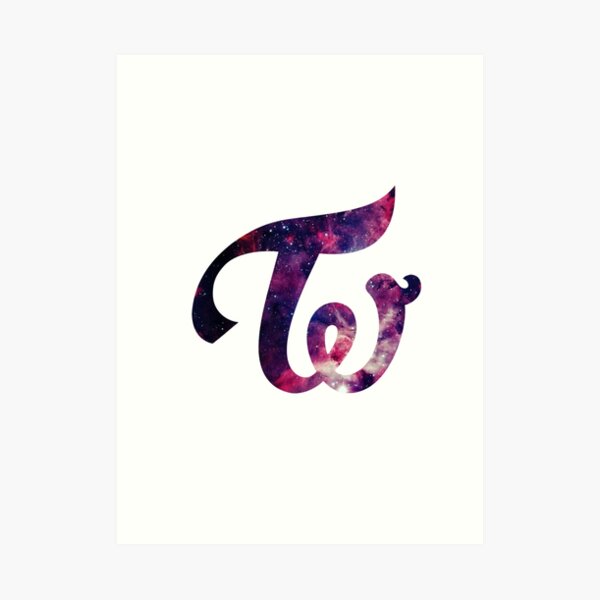 "Twice Logo (Red Galaxy)" Art Print by hiraethwonders | Redbubble