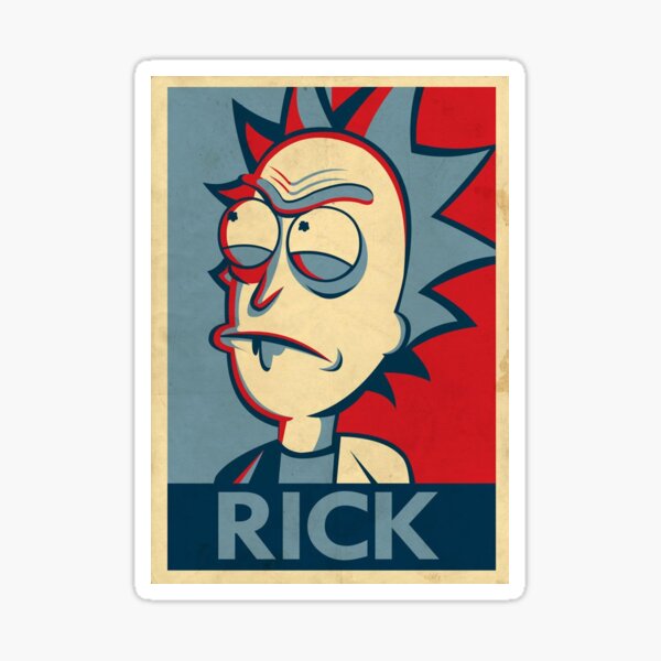 "Rick Sanchez " Sticker by yadavharshit | Redbubble