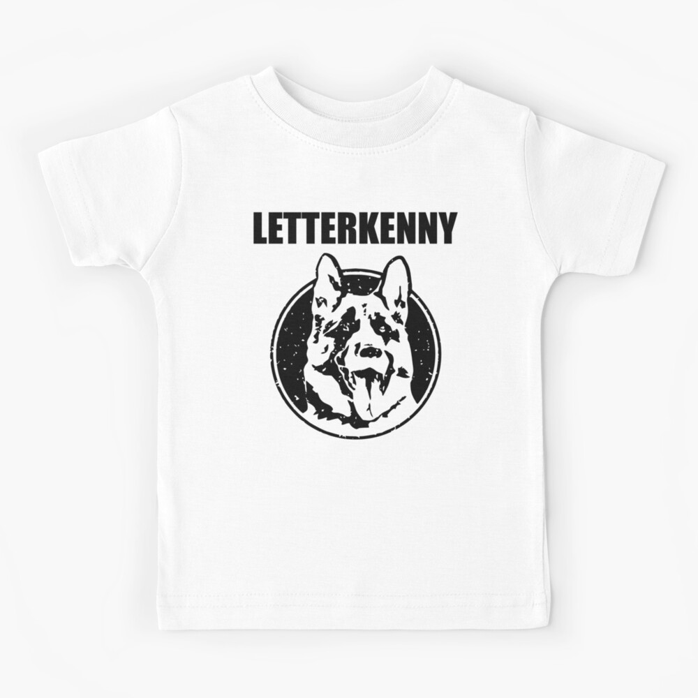 "Letterkenny Merch Letter Kenny Dog Logo" Kids T-Shirt by MorinoMiya ...