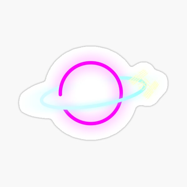 "Neon International Space Station" Sticker by RedFirecracker | Redbubble