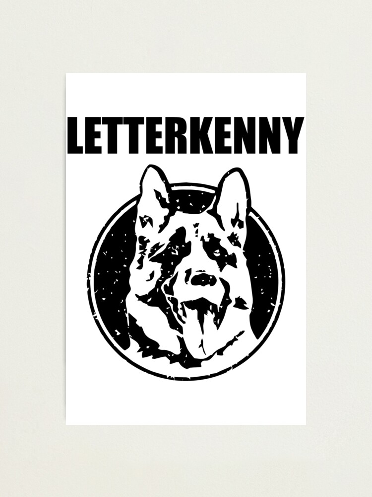 "Letterkenny Merch Letter Kenny Dog Logo" Photographic Print for Sale ...