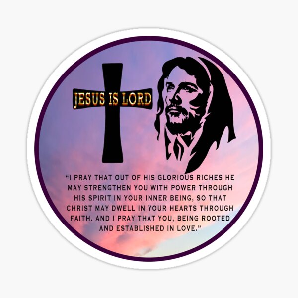 "Jesus Is Lord - Jesus Is Lord Gold Font - Gold Font " Sticker for Sale ...