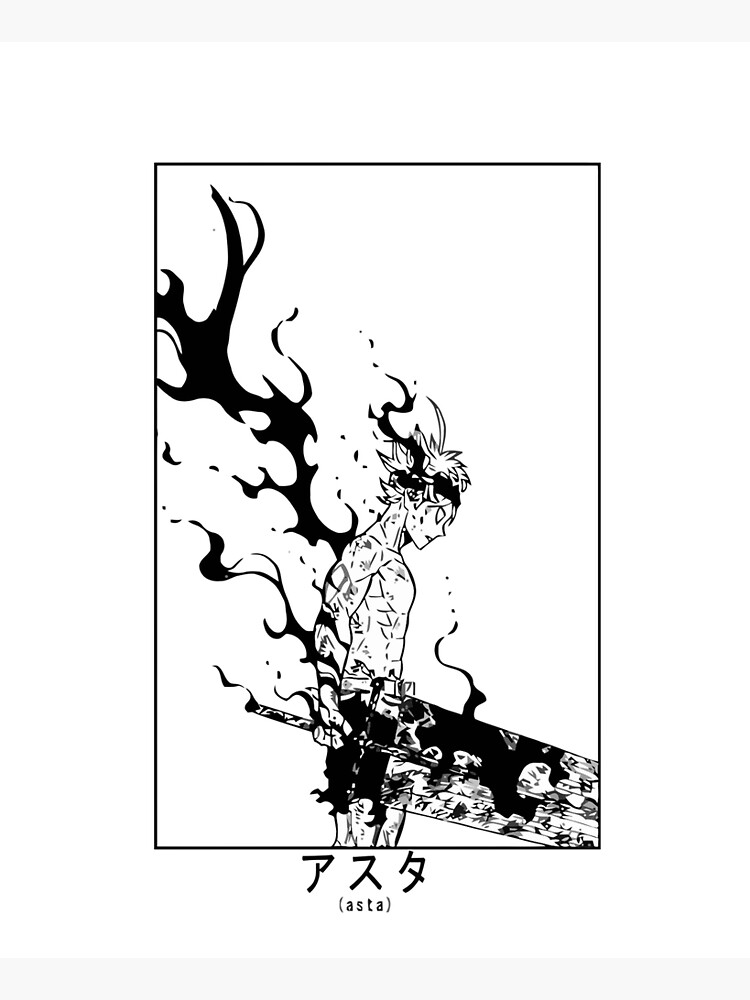 "Asta Demon Form Black Clover" Art Print for Sale by blimmmmpvcc ...