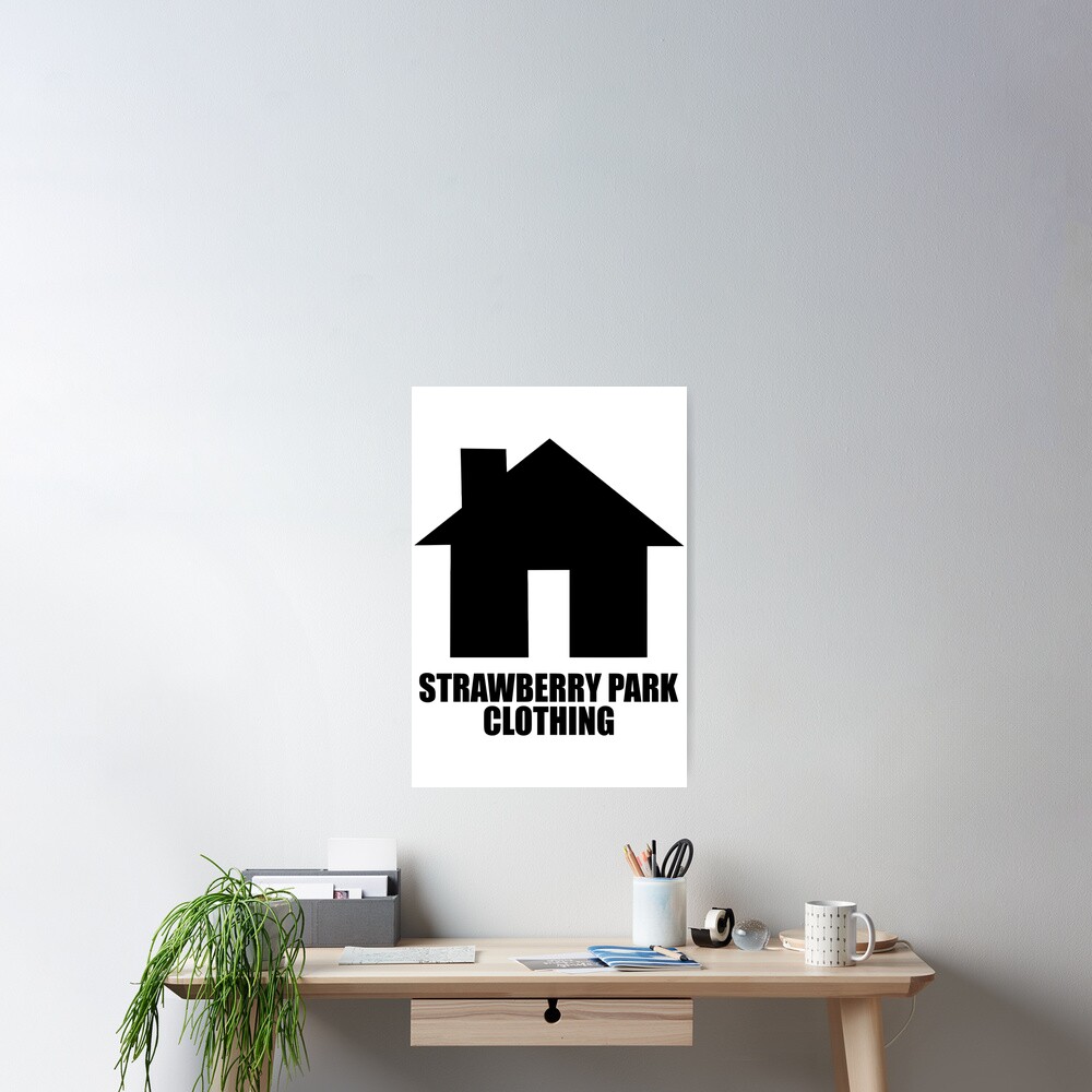 "Strawberry Park Merch House Logo" Poster by MorinoMiya | Redbubble