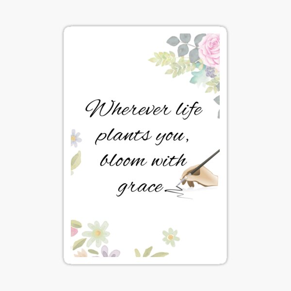 "Beautiful inspirational flower quotes printable II flower graphic II ...