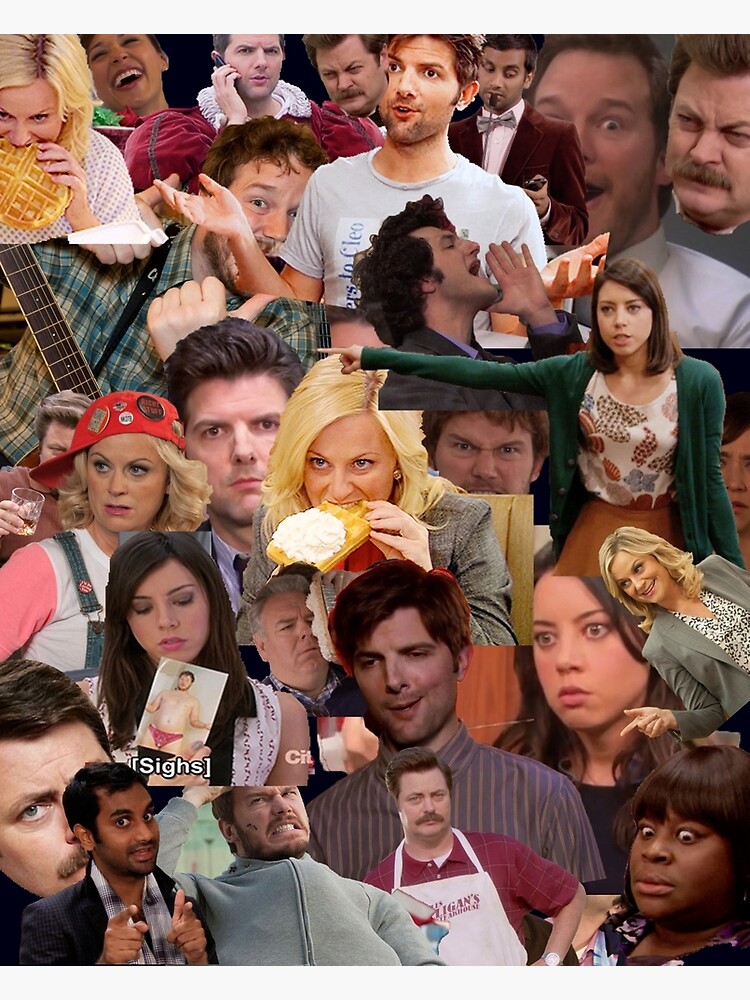 "Parks and Recreation collage" Photographic Print for Sale by ...