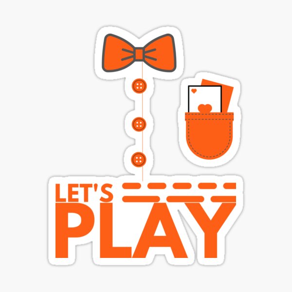 "POCKET LET'S PLAY POKER CARDS" Sticker by toprankshirts | Redbubble