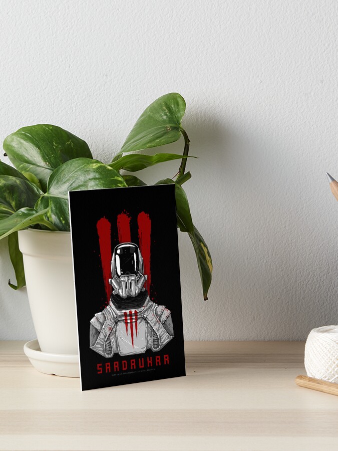 "DUNE / sardaukar - imperial soldier / on black" Art Board Print for ...