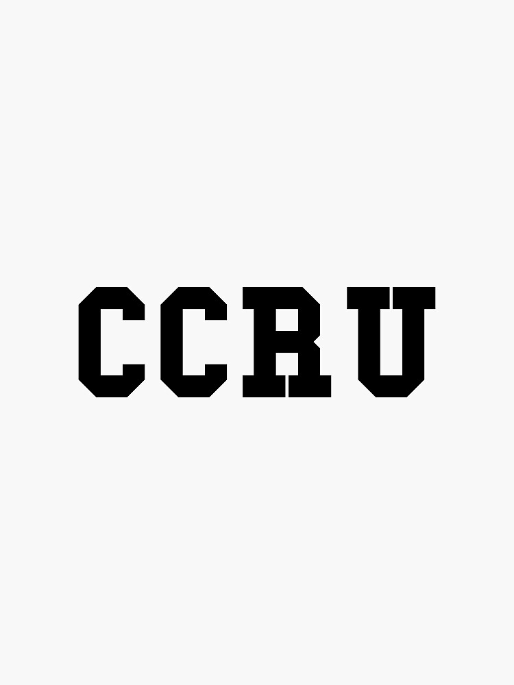"CCRU University Sticker" Sticker for Sale by alexadale | Redbubble