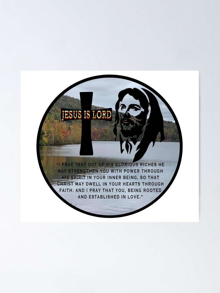 "Jesus Is Lord - Jesus Is Lord Gold Font - Gold Font " Poster for Sale ...
