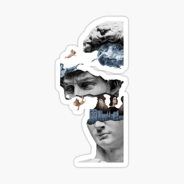 "David Michelangelo Art" Sticker by HuseynArt | Redbubble