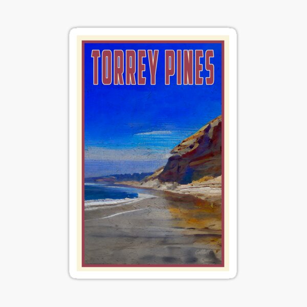 "Pretty Beach Torrey Pines State Preserve Travel California" Sticker ...