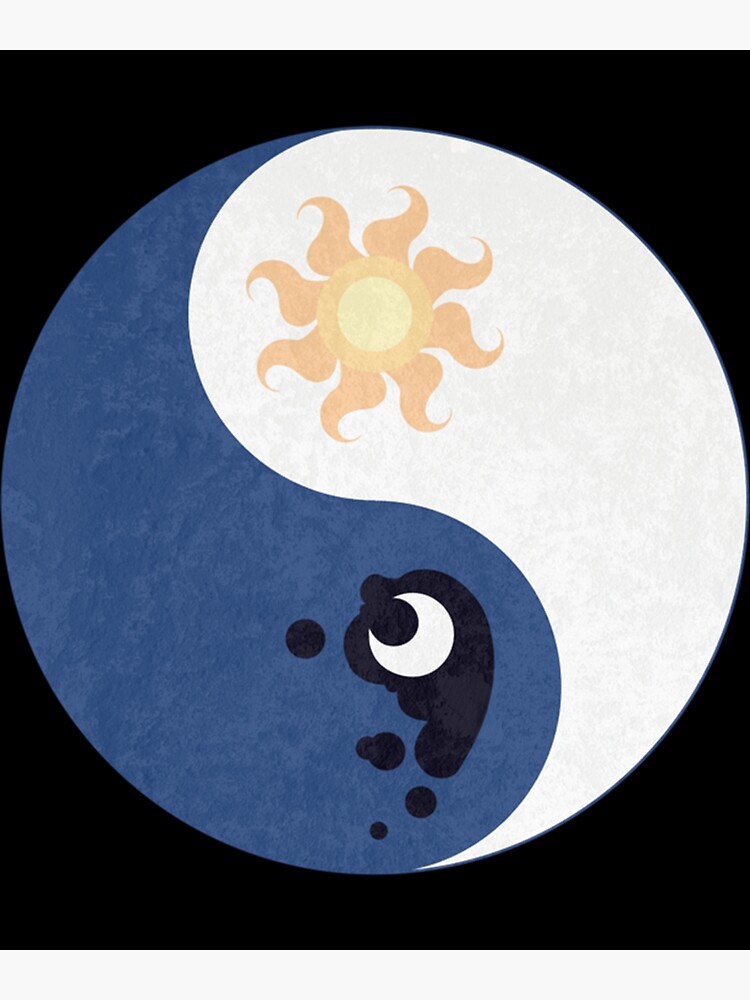 "Celestia and Luna Yin Yang" Poster for Sale by CristynfFiore | Redbubble