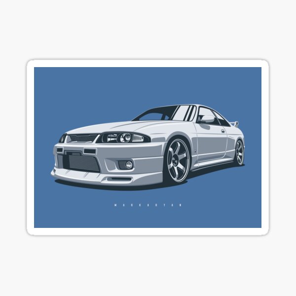 "Skyline R33 GTR" Sticker by OlegMarkaryan | Redbubble