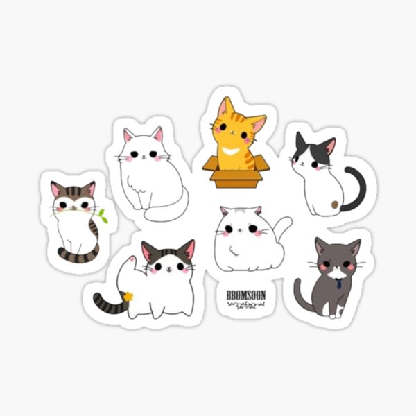 "CATS Stickers | Meow!" Sticker for Sale by Stickerscats | Redbubble