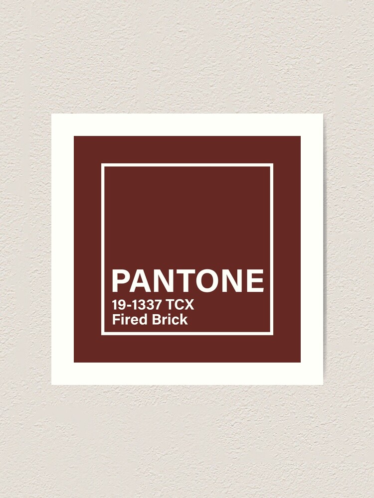 "pantone 19-1337 TCX Fired Brick" Art Print for Sale by princessmi-com ...