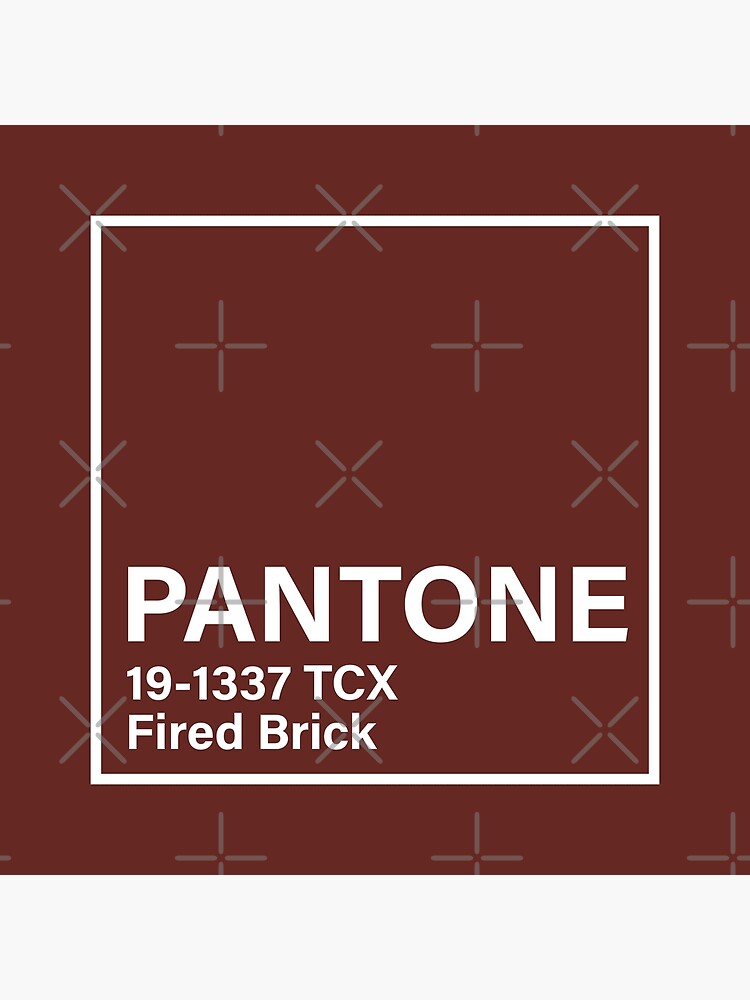 "pantone 19-1337 TCX Fired Brick" Art Print for Sale by princessmi-com ...