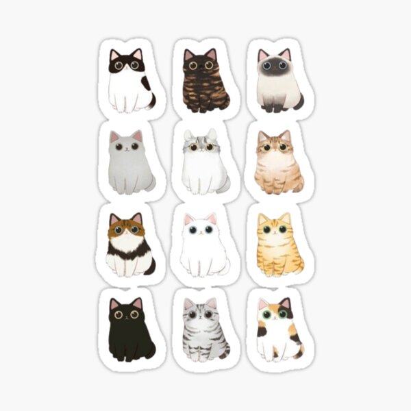 "CATS Stickers | Meow!" Sticker for Sale by Stickerscats | Redbubble