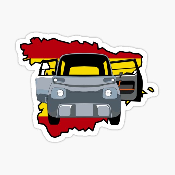 "Citroen Ami Spain" Sticker by jaffagear | Redbubble