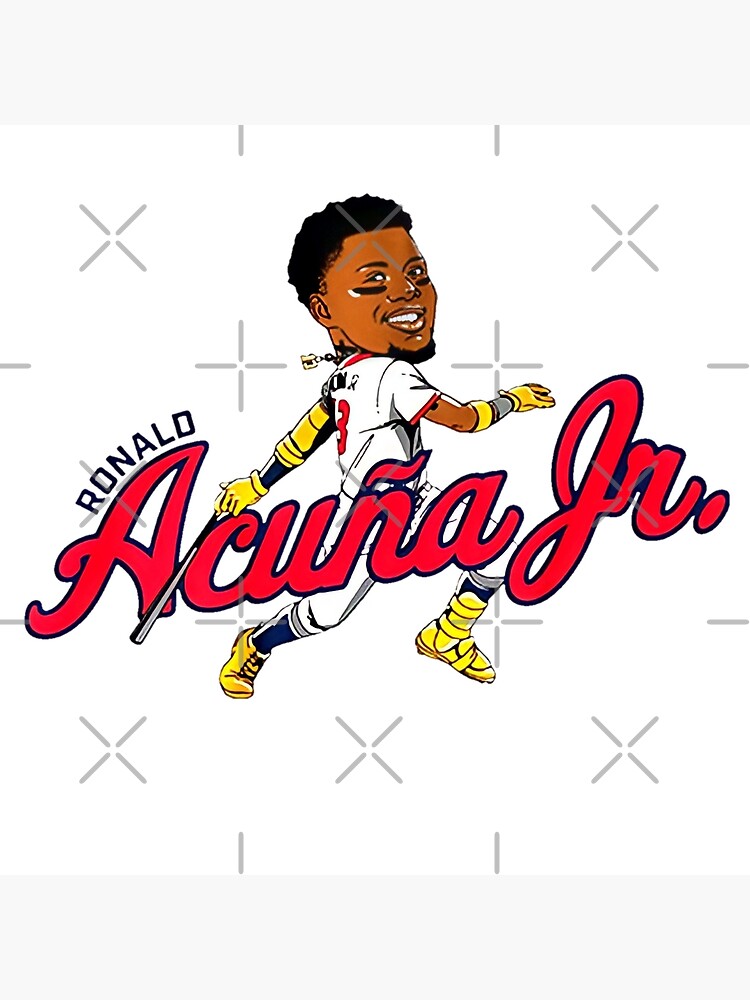 "Ronald Acuña Jr cartoon " Canvas Print for Sale by Gid-Var | Redbubble