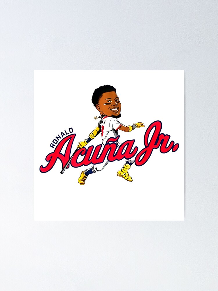 "Ronald Acuña Jr cartoon " Poster for Sale by Gid-Var | Redbubble