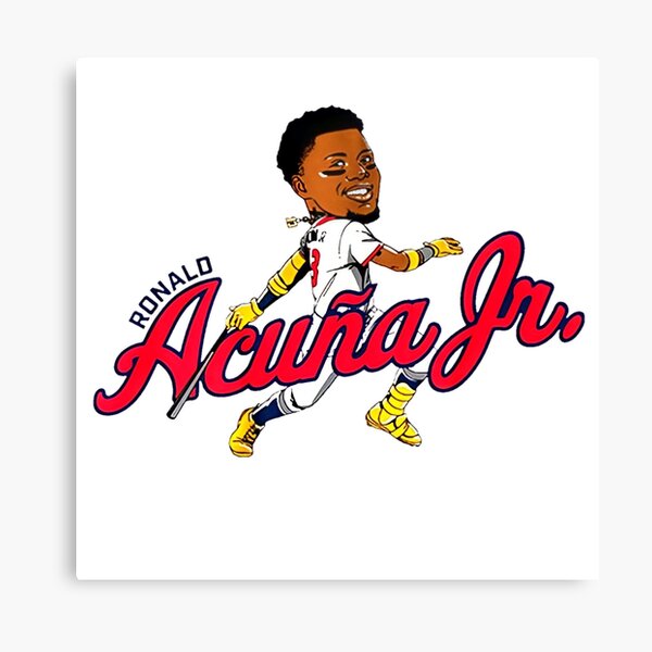 "Ronald Acuña Jr cartoon " Canvas Print for Sale by Gid-Var | Redbubble