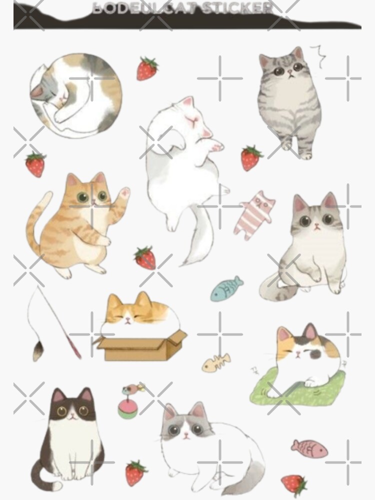 "CATS Stickers | Meow!" Sticker for Sale by Stickerscats | Redbubble