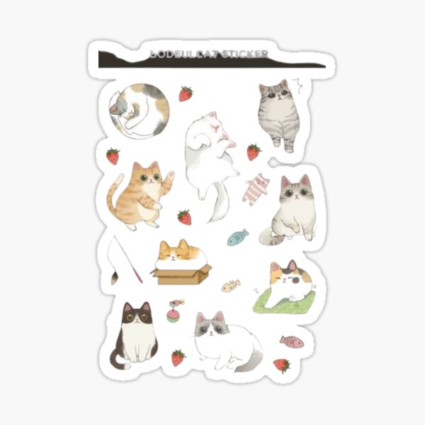 "CATS Stickers | Meow!" Sticker for Sale by Stickerscats | Redbubble