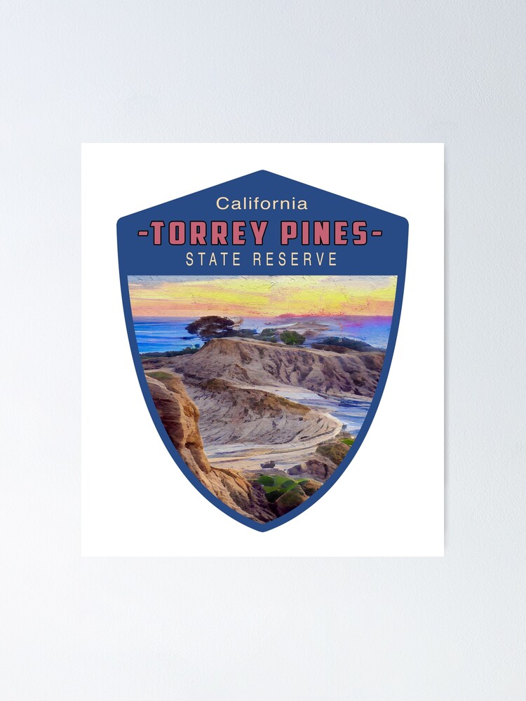 "Pretty Sunset Torrey Pines State Park California" Poster for Sale by ...