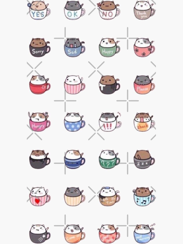 "CATS Stickers | Meow!" Sticker for Sale by Stickerscats | Redbubble