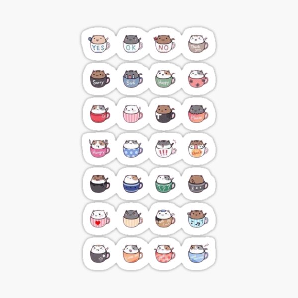 "CATS Stickers | Meow!" Sticker for Sale by Stickerscats | Redbubble