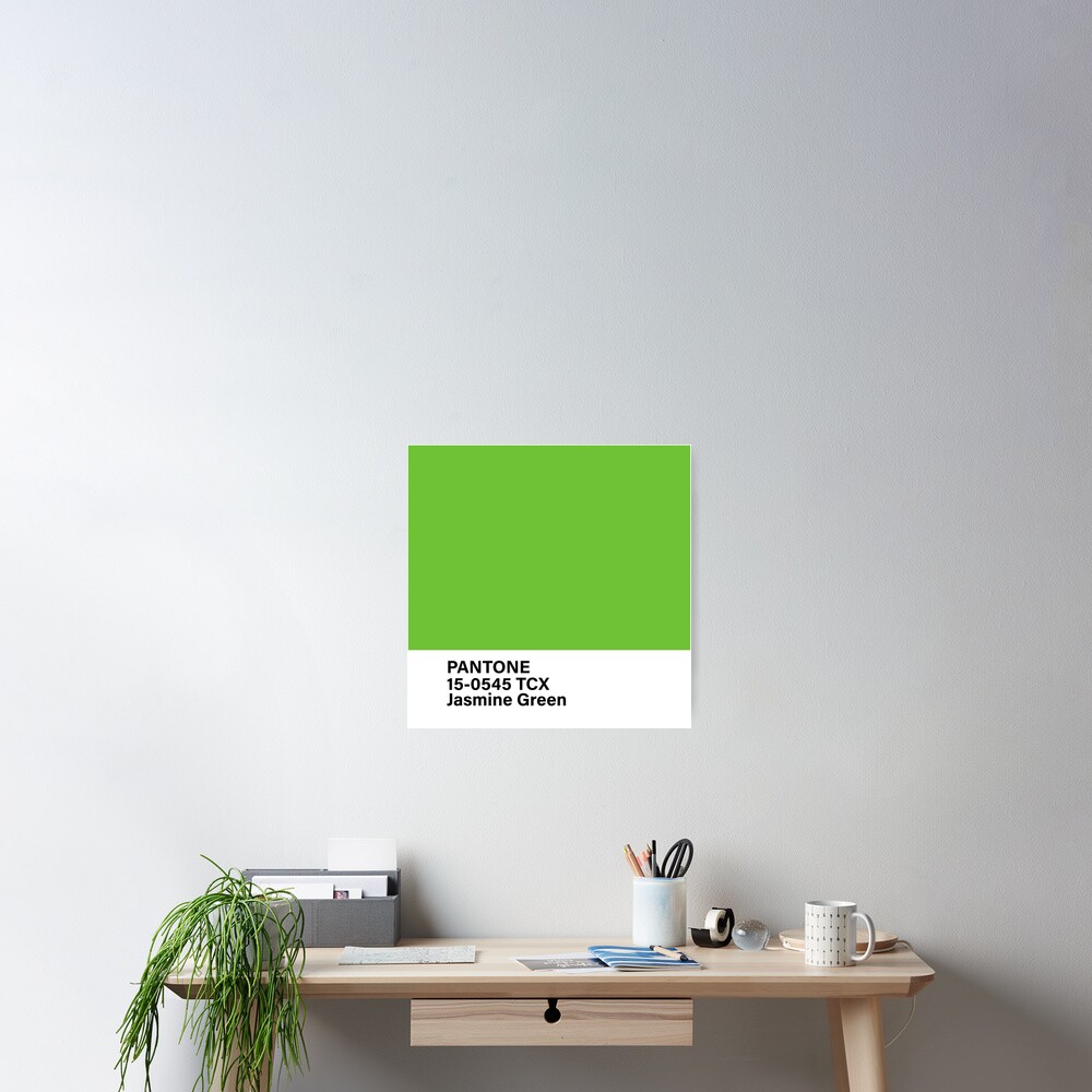 "pantone 15-0545 TCX Jasmine Green" Poster for Sale by princessmi-com ...