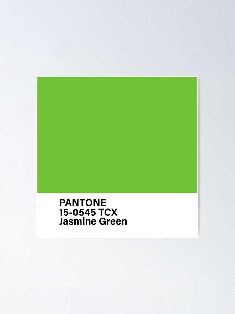 "pantone 15-0545 TCX Jasmine Green" Poster for Sale by princessmi-com ...