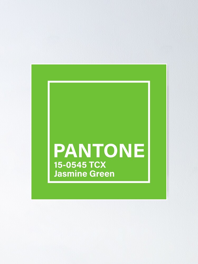 "pantone 15-0545 TCX Jasmine Green" Poster for Sale by princessmi-com ...